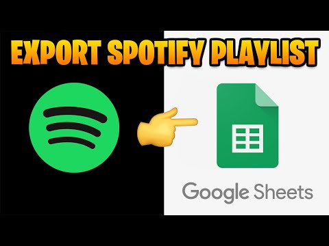 How to Export Spotify Playlist to Text (Excel/Google Sheets)