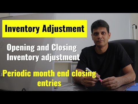 Why does 'Closing Stock' not shown in the Trial Balance ? Opening & Closing Inventory Adjustment