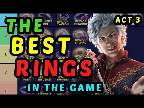 ULTIMATE Guide to Rings - BG3 Honor Mode Tier List and Guide - Act 3