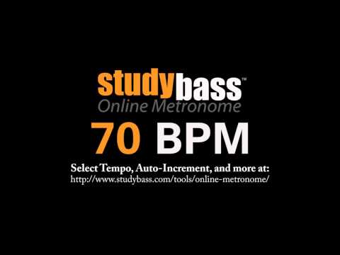 70 BPM Online Metronome (3 min) | StudyBass