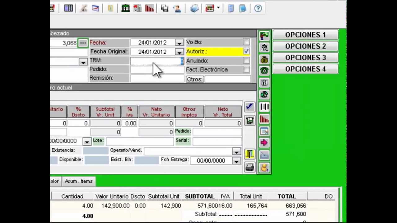 Recibos de Caja e Impresión de facturas