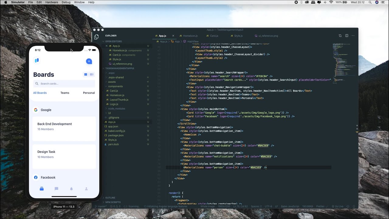 Dribbble Shot to React Native - Task Management App #UIWeekly