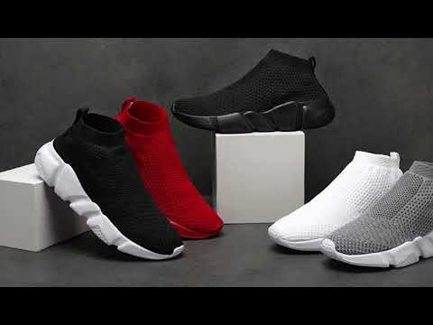 Kids Sock Sneakers on amazon | Girls Slip On Shoes | Lightweight Breathable Knit Athletic Ten