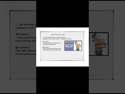 🎯BITE THE BULLET – POWERFUL ENGLISH IDIOM EXPLAINED IN 1 MINUTE! 💥 || SPEAK SMART ENGLISH✨️