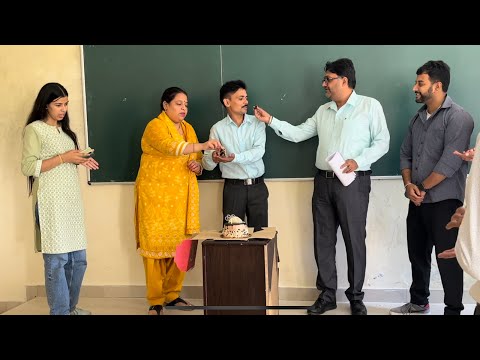 Celebrating HOD Sir Birthday || Sri Sai University Palampur || Engineering Life || College Vlogs