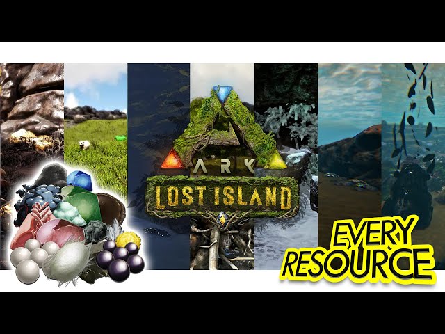 Ark Lost Island resource map: Locations of all resources in the game