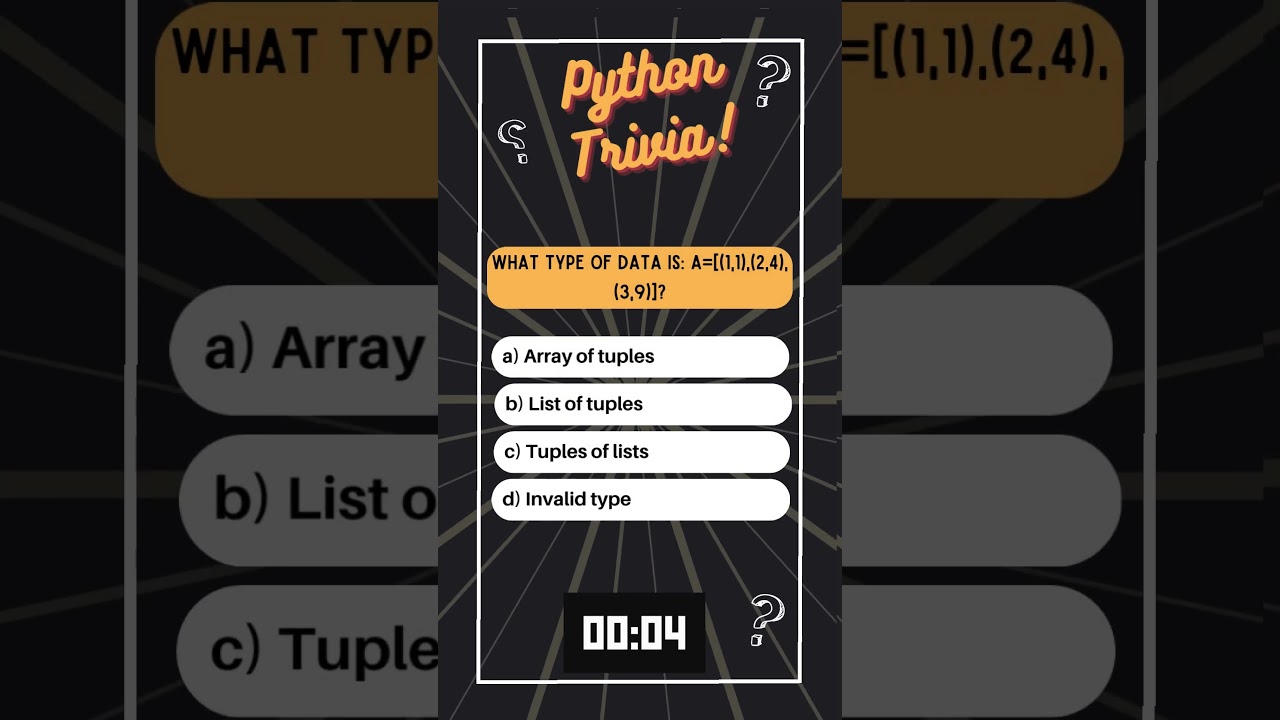 Python Trivia   Tuple 18 #coding #python #techcommunity #shorts #trending #viral #datascience