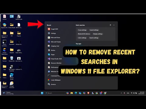 How to Remove Recent Searches in Windows 11 File Explorer?