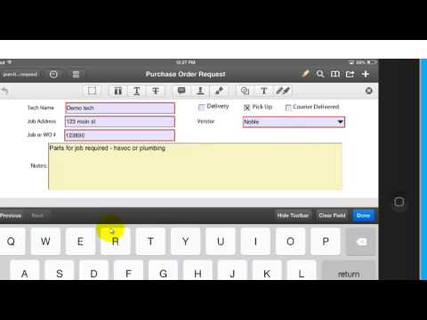 PDF Parts Purchase Request & Order Form