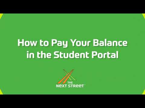 How to Pay Your Balance in our Student Portal