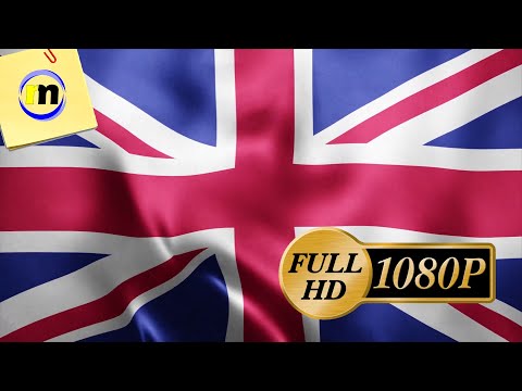 UNITED KINGDOM NORTHERN IRELAND FLAG - FULL HD LOOP REALISTIC ANIMATION - FREE TO USE