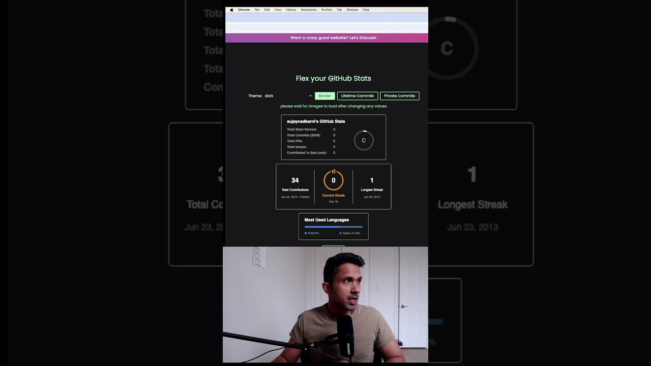 Build a cool github profile #github #developer #softwaredevelopment