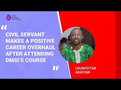 CIVIL SERVANT MAKES A POSITIVE CAREER OVERHAUL AFTER ATTENDING DMSI COURSE