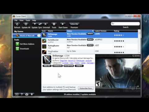 How To Use Curse Client - WarcraftScience
