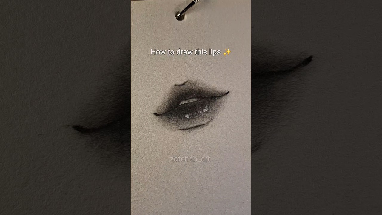 How to draw lips ✨️ #drawing #lips #tutorial #art #shorts