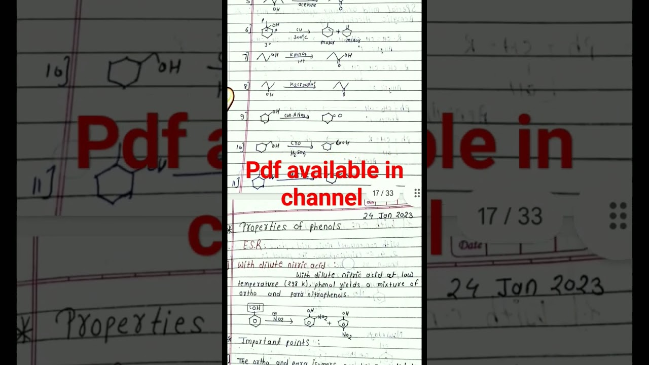 Organic chemistry // Handwritten notes with pdf// neet 2024 ❣️📚🔥