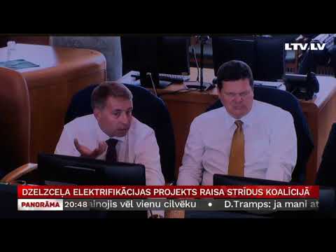 Dzelzceļa elektrifikācijas projekts raisa strīdus koalīcijā