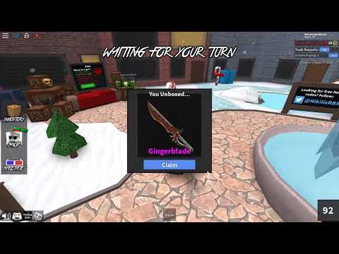 I UNBOXED THE NEW GINGERBLADE IN MM2!