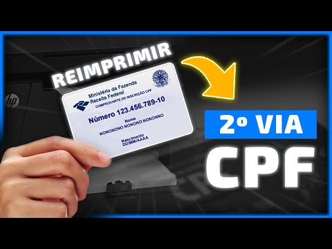 Como Imprimir CPF pela Internet em Casa - Infantil e Adulto (2º via do Comprovante)