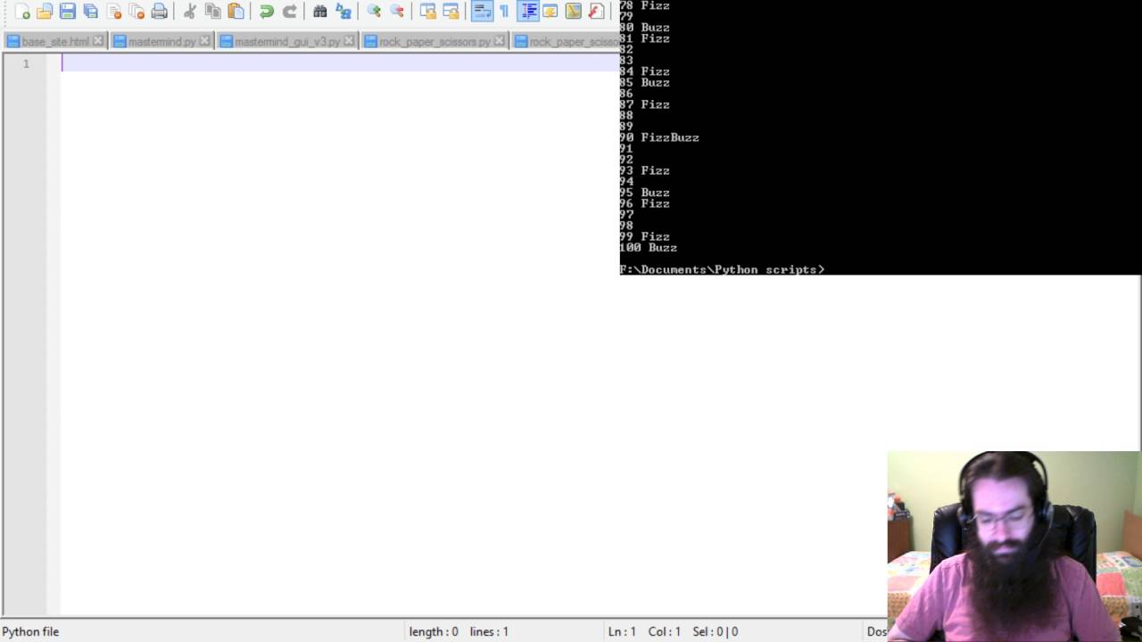 Let's Code Python: FizzBuzz