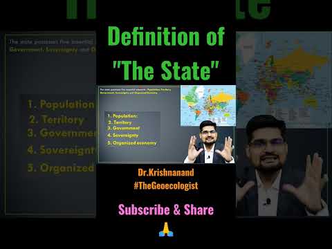 Definition of a State- Political Geography-Geoecologist#shorts