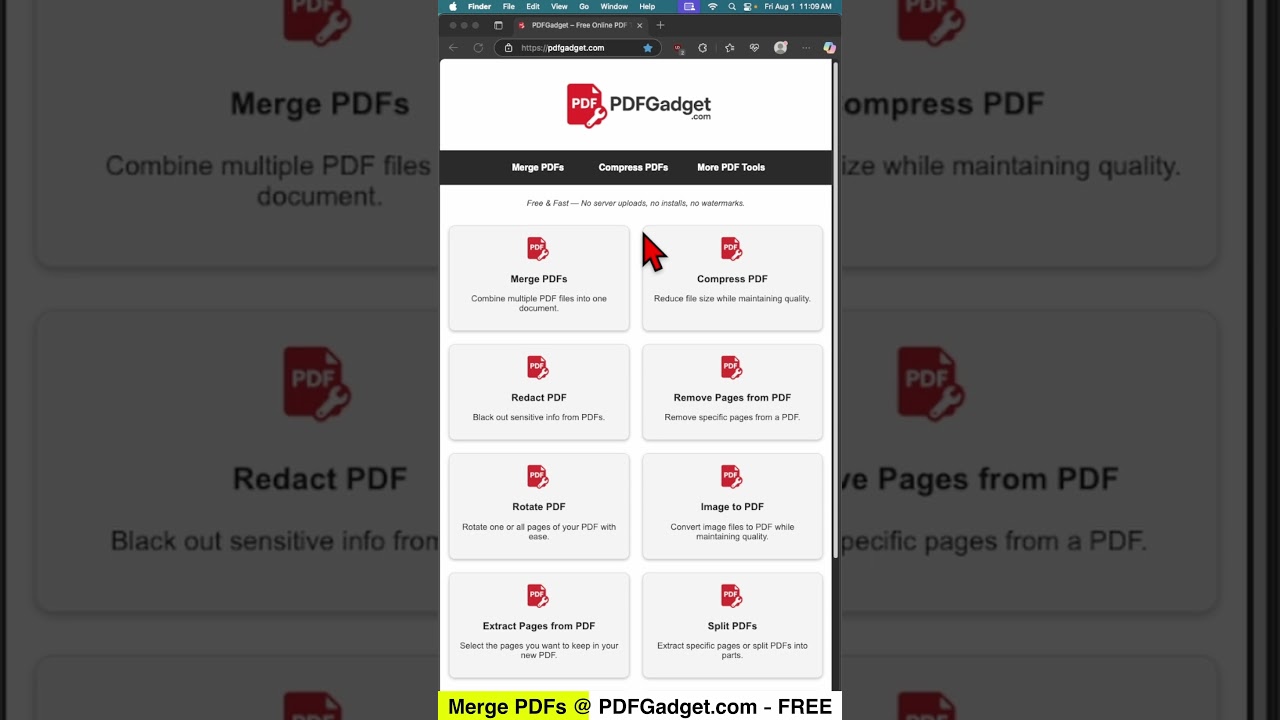 How to Merge Multiple PDFs into One PDF File - FREE