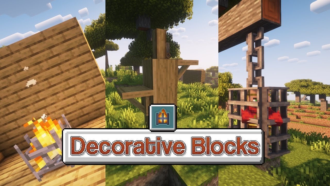 Decorative Blocks Mod — Complete Mod Showcase (Forge 1.20.1)