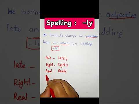 Vocabulary | Spelling | Adverb-making | ELT | Grammar | Morphology | Linguistics@Lingua.Franca1