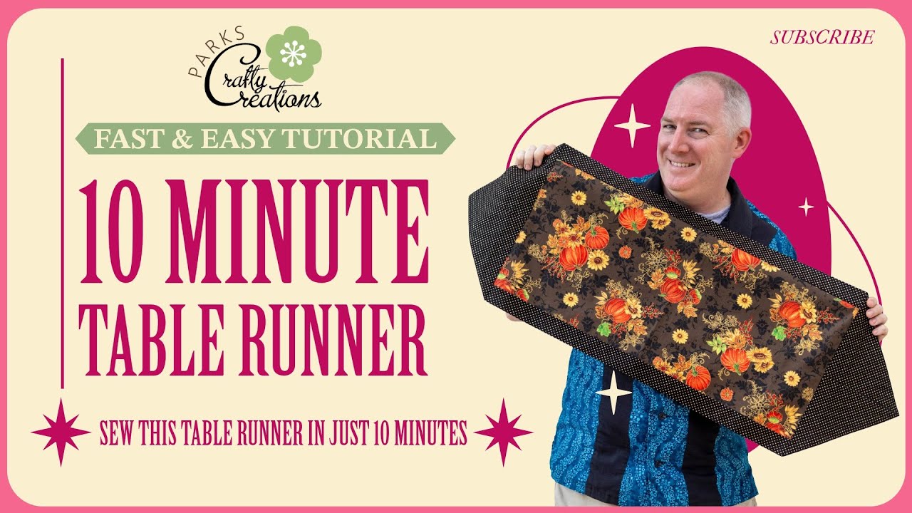 Quick Table Runner Tutorial | Sew This in Just 10 Minutes!