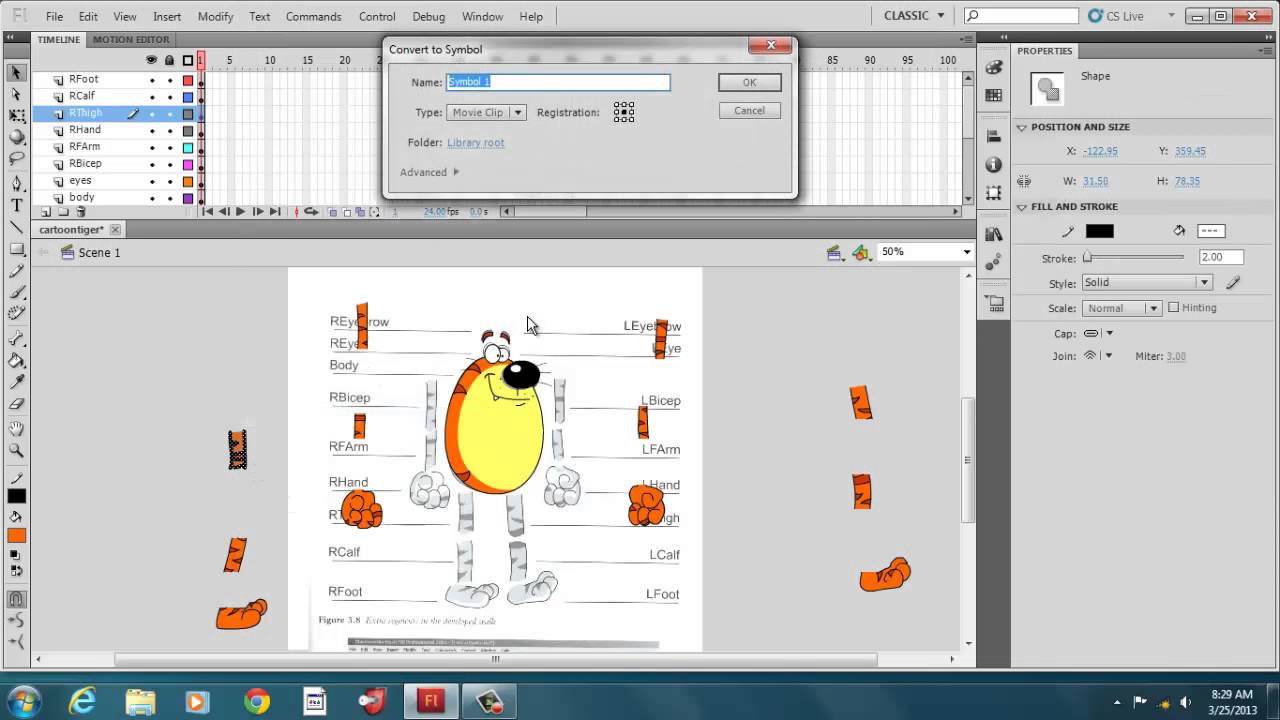 Cartoon Animation with Adobe Flash CS5.5