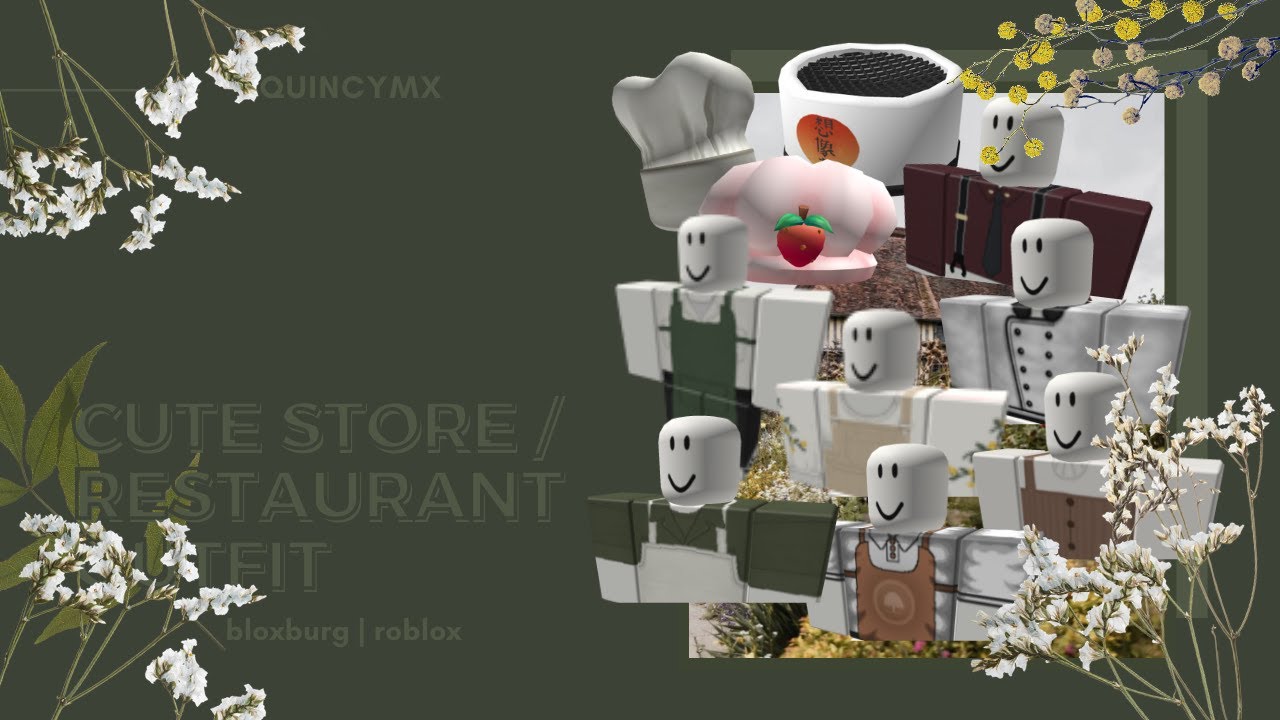 popular cute store / restaurant outfit codes part 2 | bloxburg | roblox