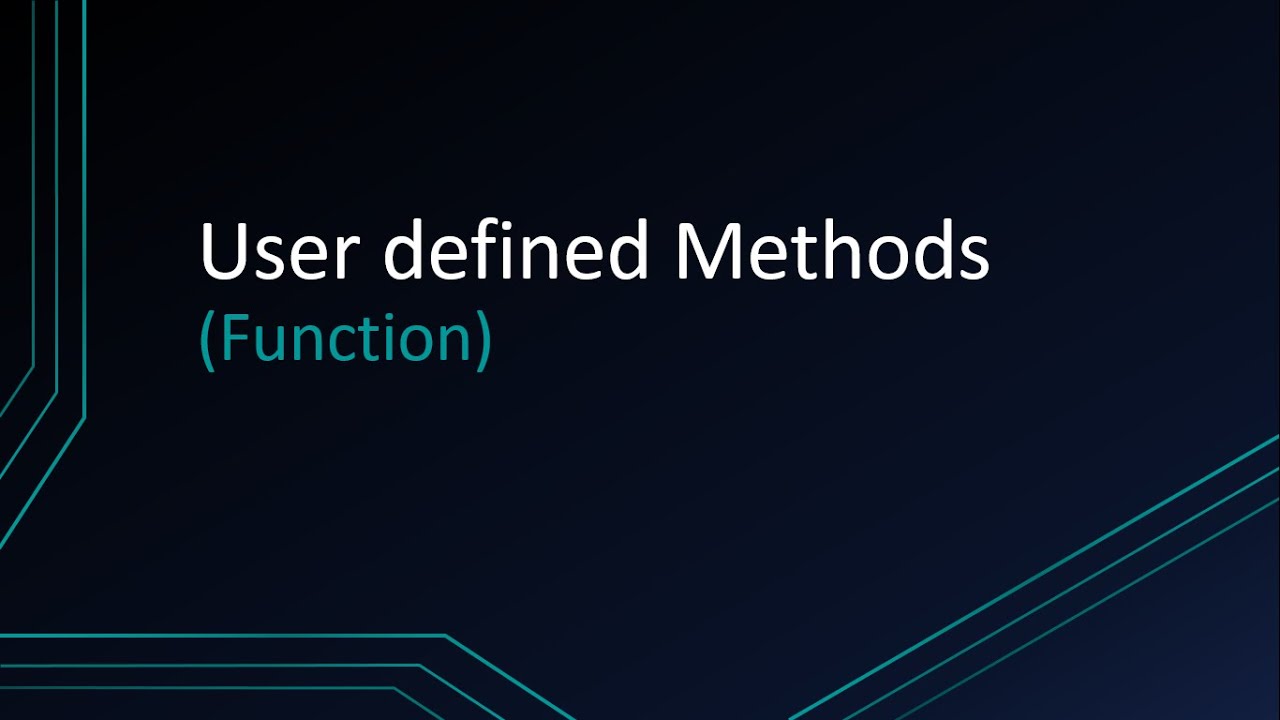 How to write user defines methods in java programming for beginners | User defined methods