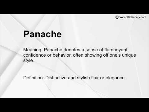 Panache Meaning