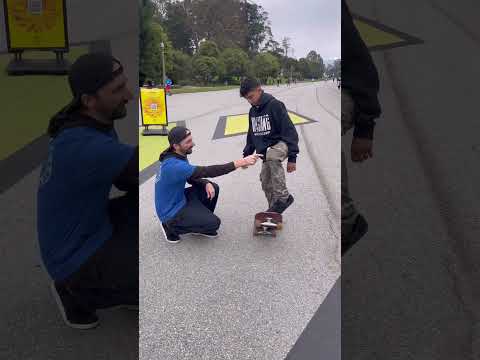 How to do an ollie the easiest way tutorial skate support. #brailleskateboarding #skateboard #skate