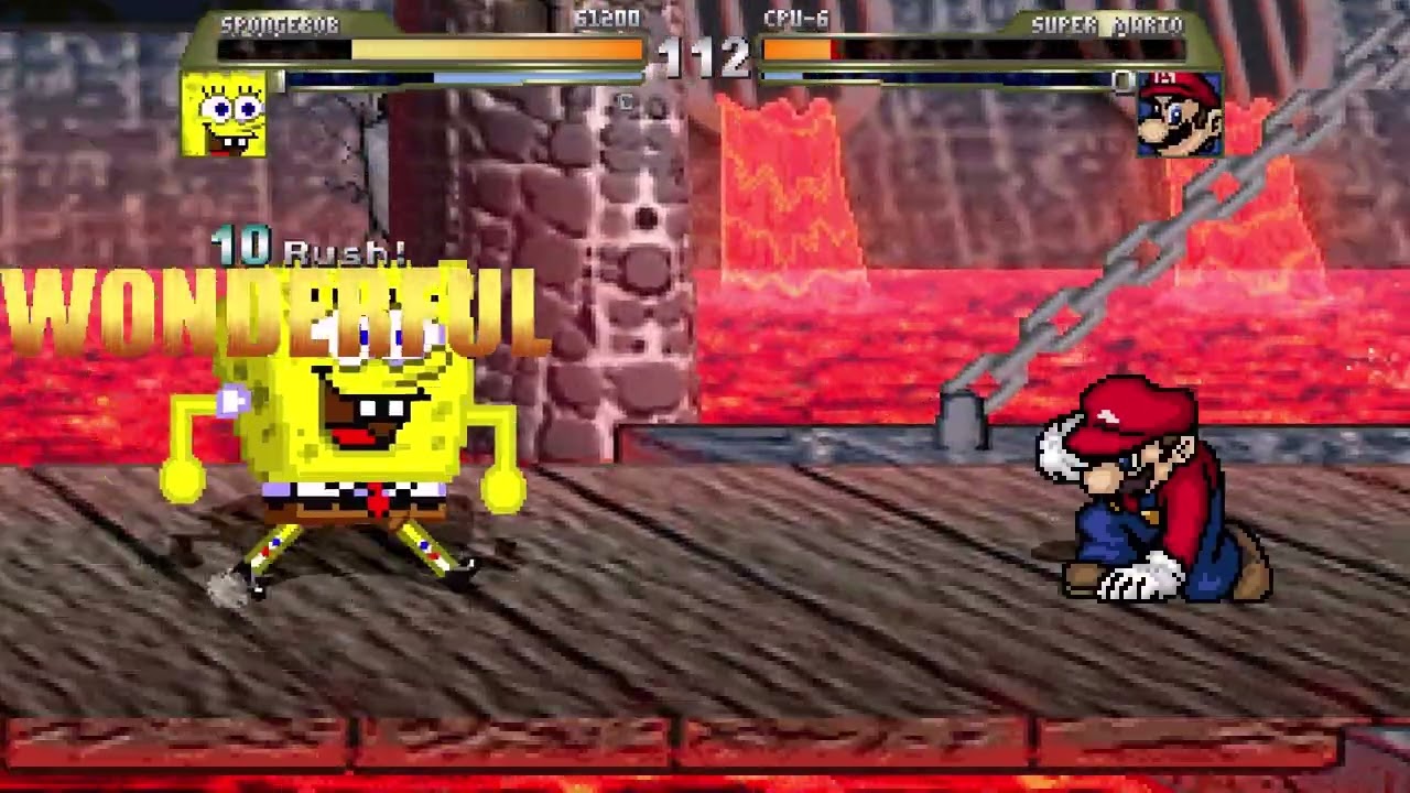 Mugen #6 SpongeBob vs Super Mario