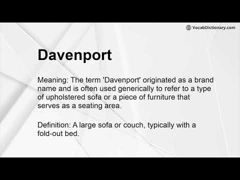 Davenport Meaning