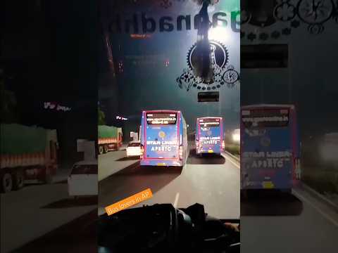 Chelakaluripet depot starliner vs Bapatla depot starliner buses overtaking 😱🔥🚍 #rtcbus #apsrtc #bus
