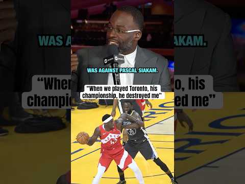 Draymond on why it's tough to defend Siakam