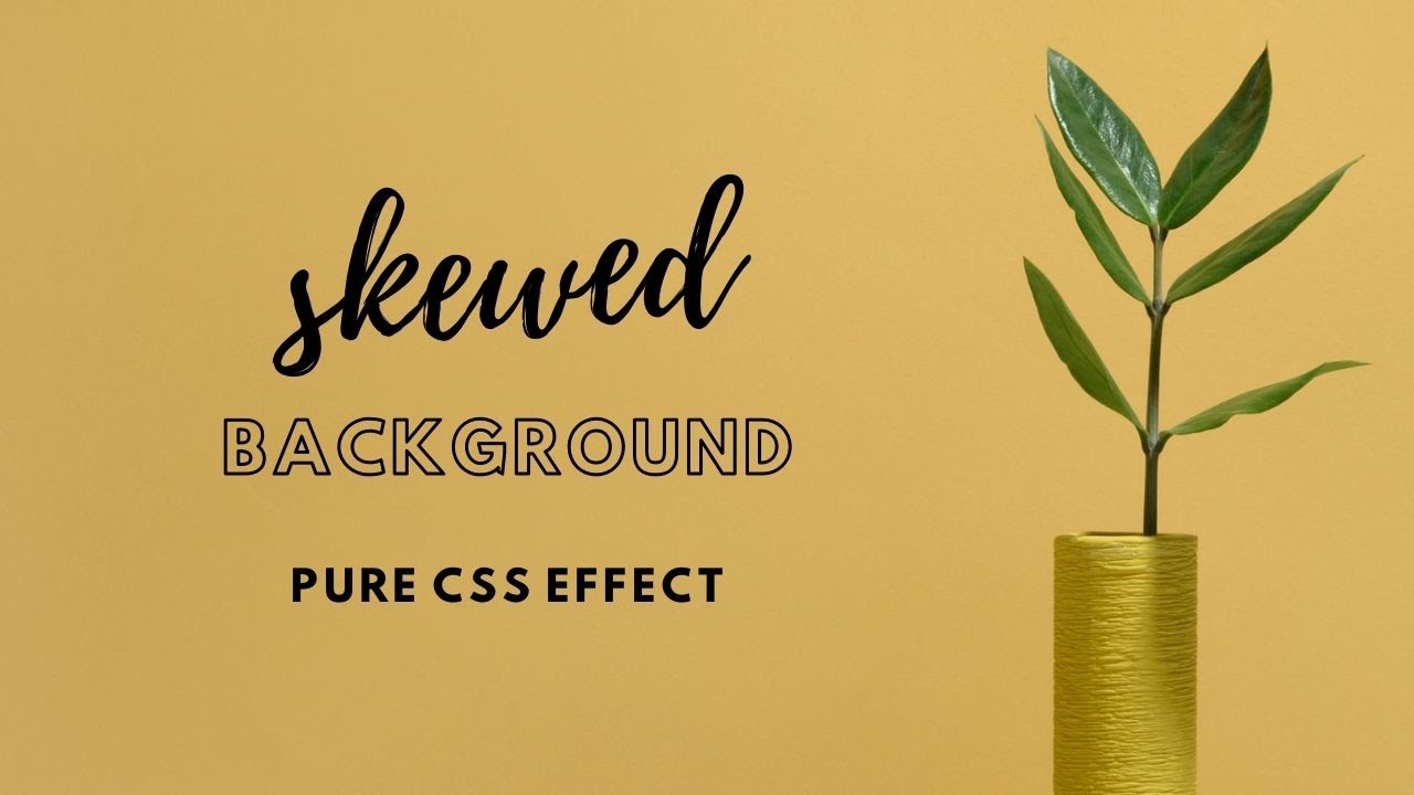 Skewed Background using CSS Clip path | Pure CSS Effect