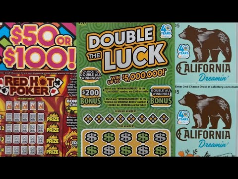 Double The Luck!! Red Hot Poker!! California Dreamin’!! $50 Or $100!!