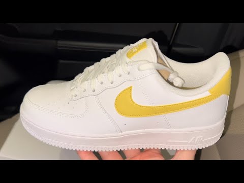 Nike Air Force 1 07 White Saturn Gold Womens shoes