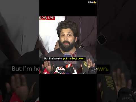 I put my foot 🦶🏻 down #putone'sfootdown #alluarjun #cmrevanthreddy