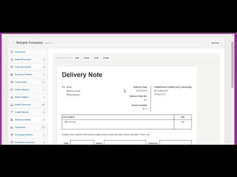 12 Delivery Notes - MYBOS Accounting Software