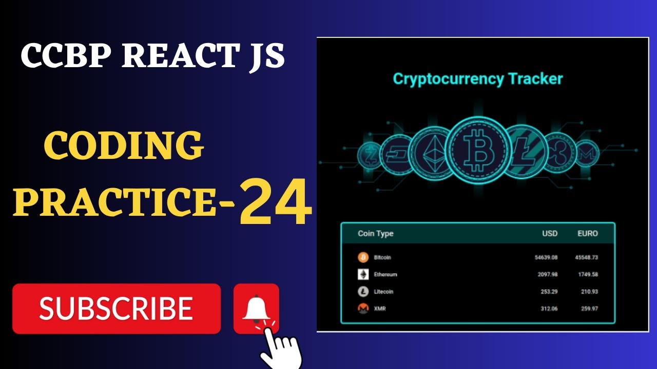 Cryptocurrency Tracker | Coding Practice 24 | REACT JS | NxtWave | CCBP 4.0