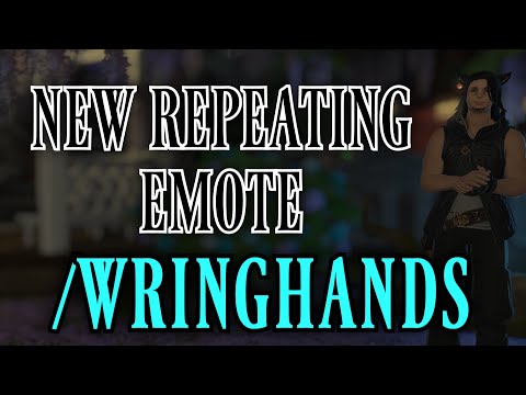 Wring Hands Special Emote on Every Race (FFXIV Patch 5.55)
