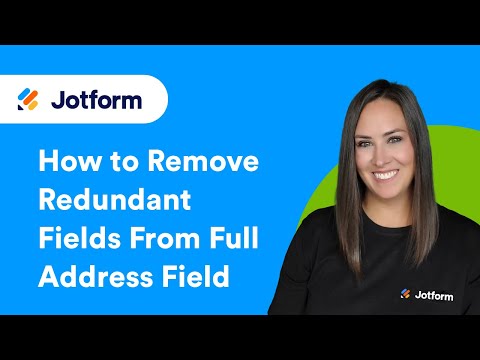 How To Add and Set up the Address Field