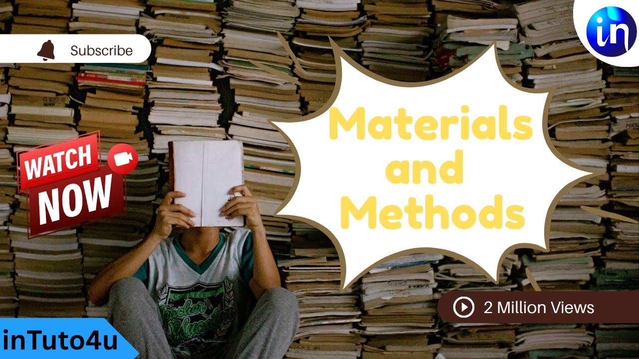 How to write Material and Methods.