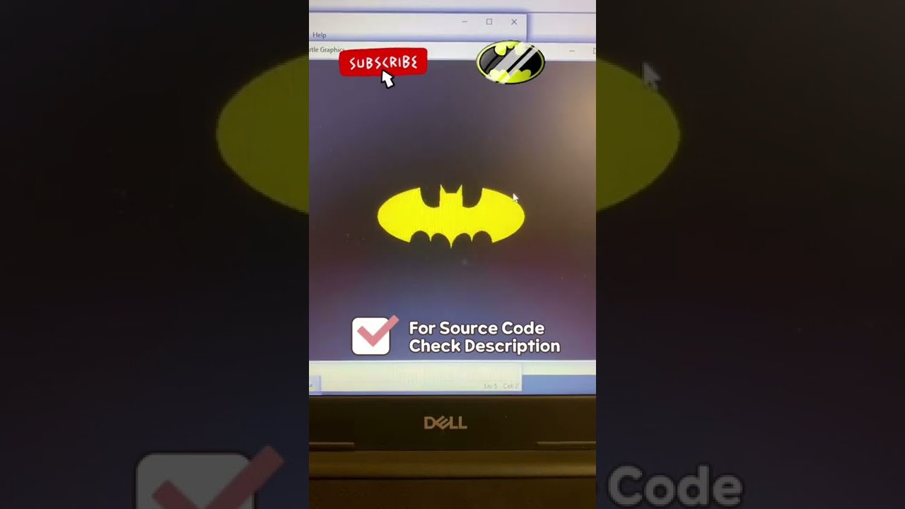 Batman logo using Python.