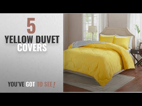 Top 10 Yellow Duvet Covers [2018]: Comfort Spaces – Vixie Reversible Down Alternative Comforter