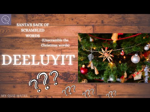 Unscramble the Christmas word-How many Christmas words can you unscramble? | Christmas word scramble
